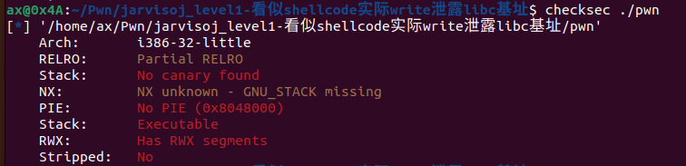 BUUCTF-jarvisoj_level1 - 0x4A